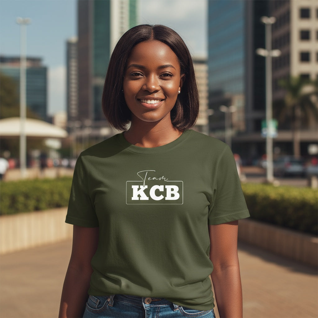 Team KCB Round Neck T-shirt -Jungle green – Purpink KCB Gift Shop